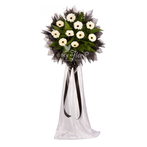 Condolence Wreath-01 – My Flora | #1 Miri Online Florist | Miri Delivery